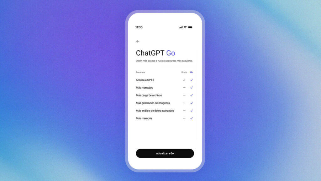 OpenAI lanza ChatGPT Go en Colombia con GPT-5 y beneficios en Rappi